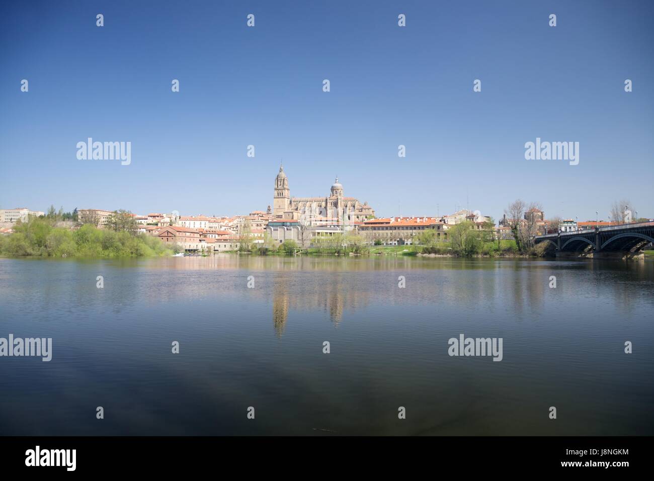 church, city, town, monument, cathedral, spain, landmark, river, water ...