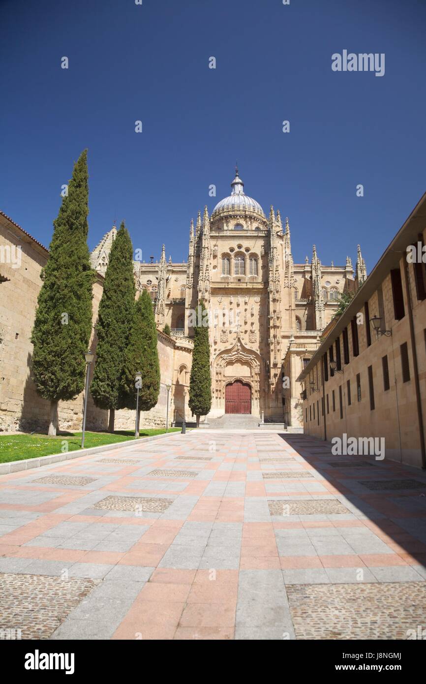 church, city, town, monument, spain, landmark, street, road, building ...