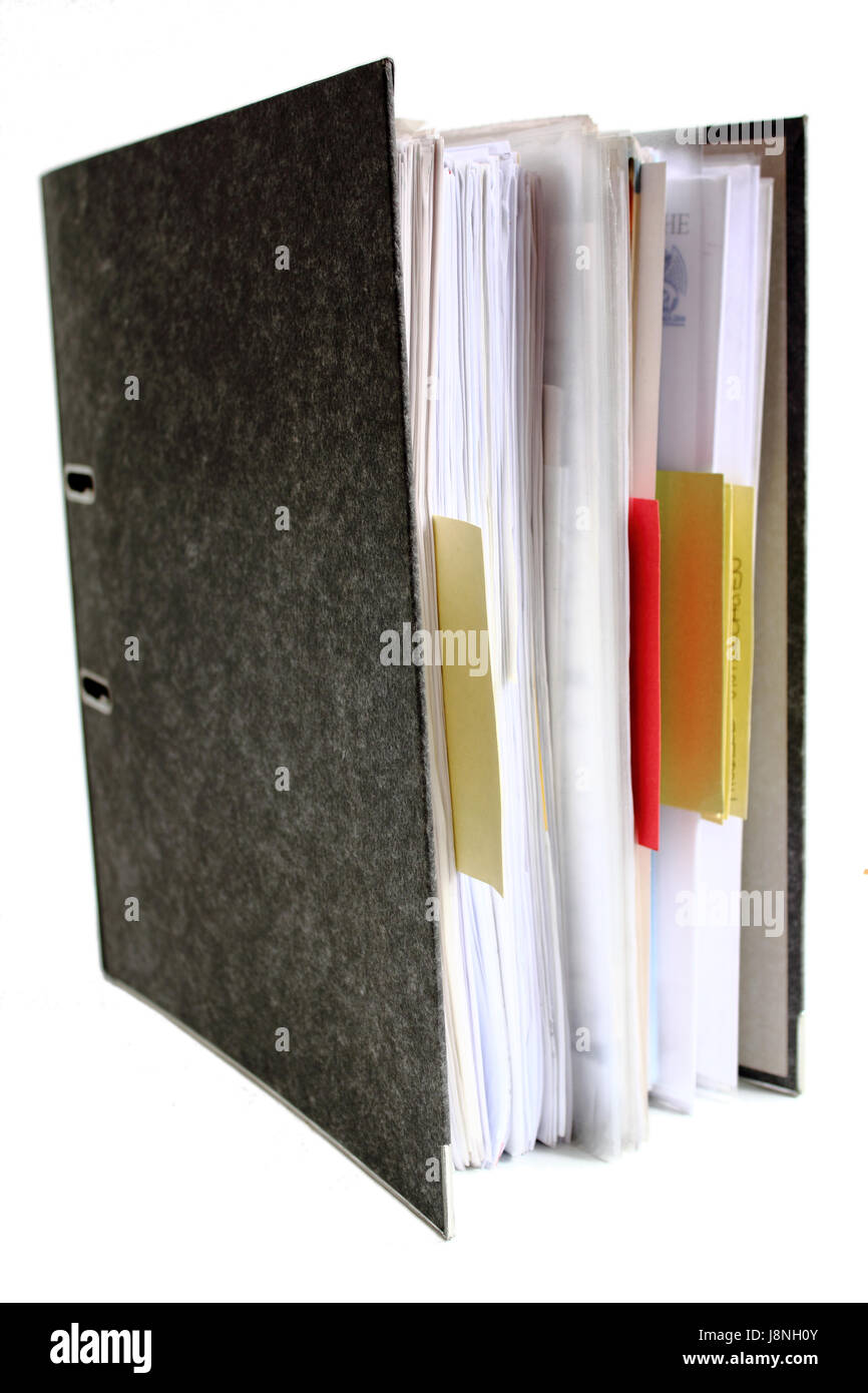 overfilled file folder Stock Photo - Alamy