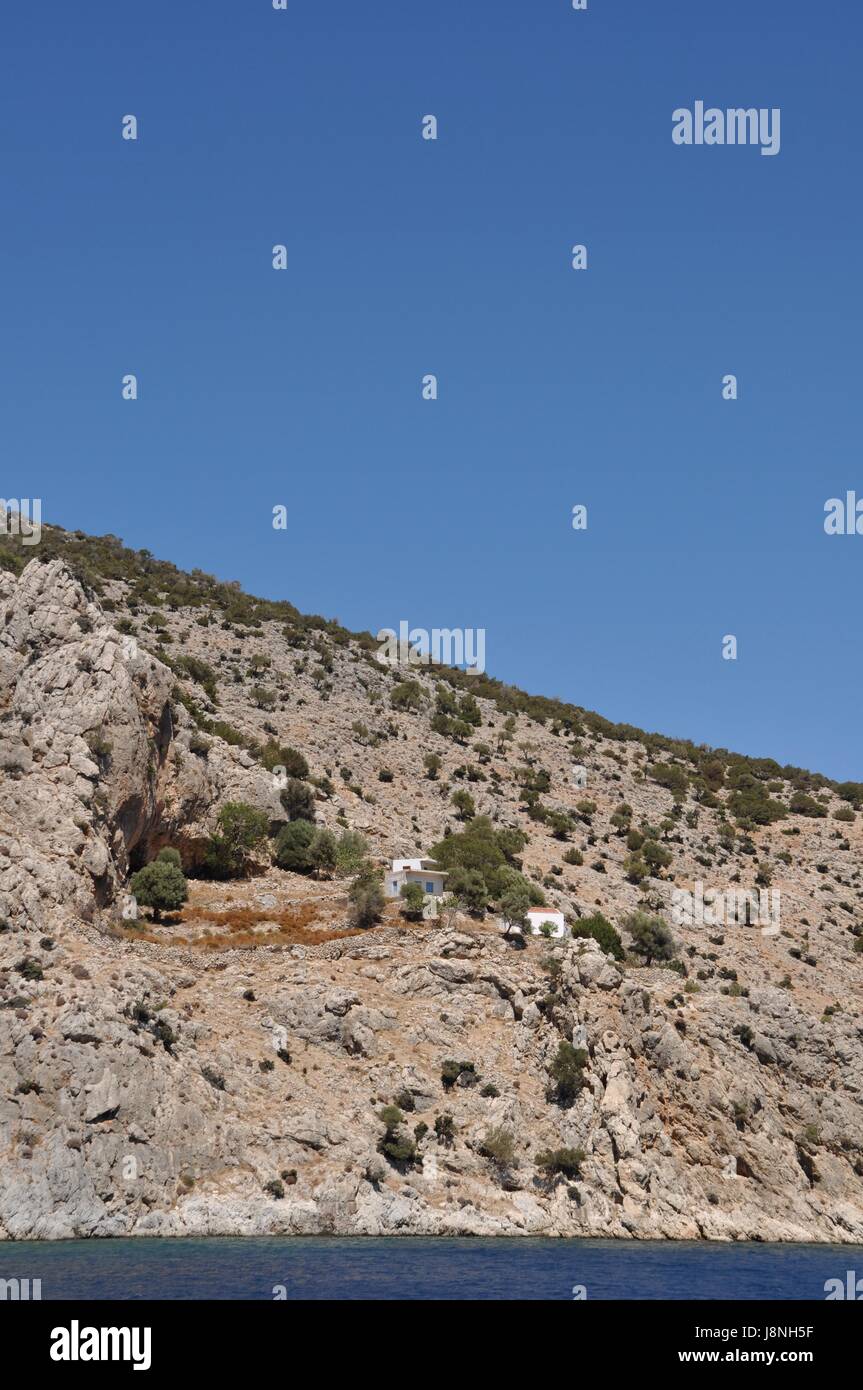 house, building, greece, greek, island, salt water, sea, ocean, water ...