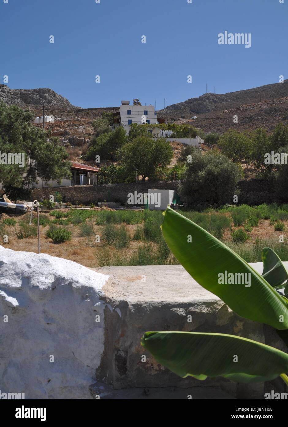 blue, house, building, greece, greek, island, isle, blue, house ...