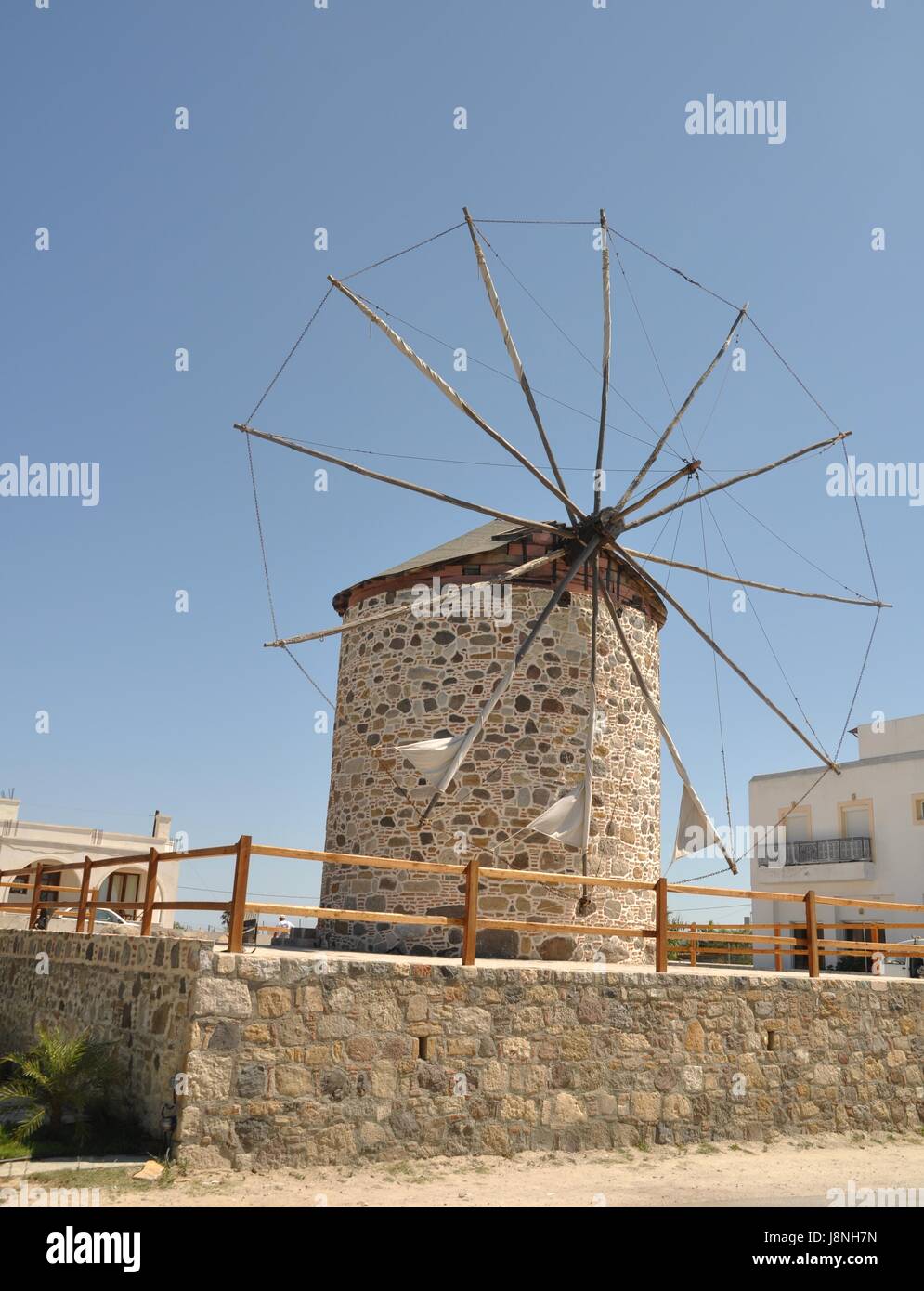 greece, greek, windmill, mill, wind, blue, travel, historical, stone ...