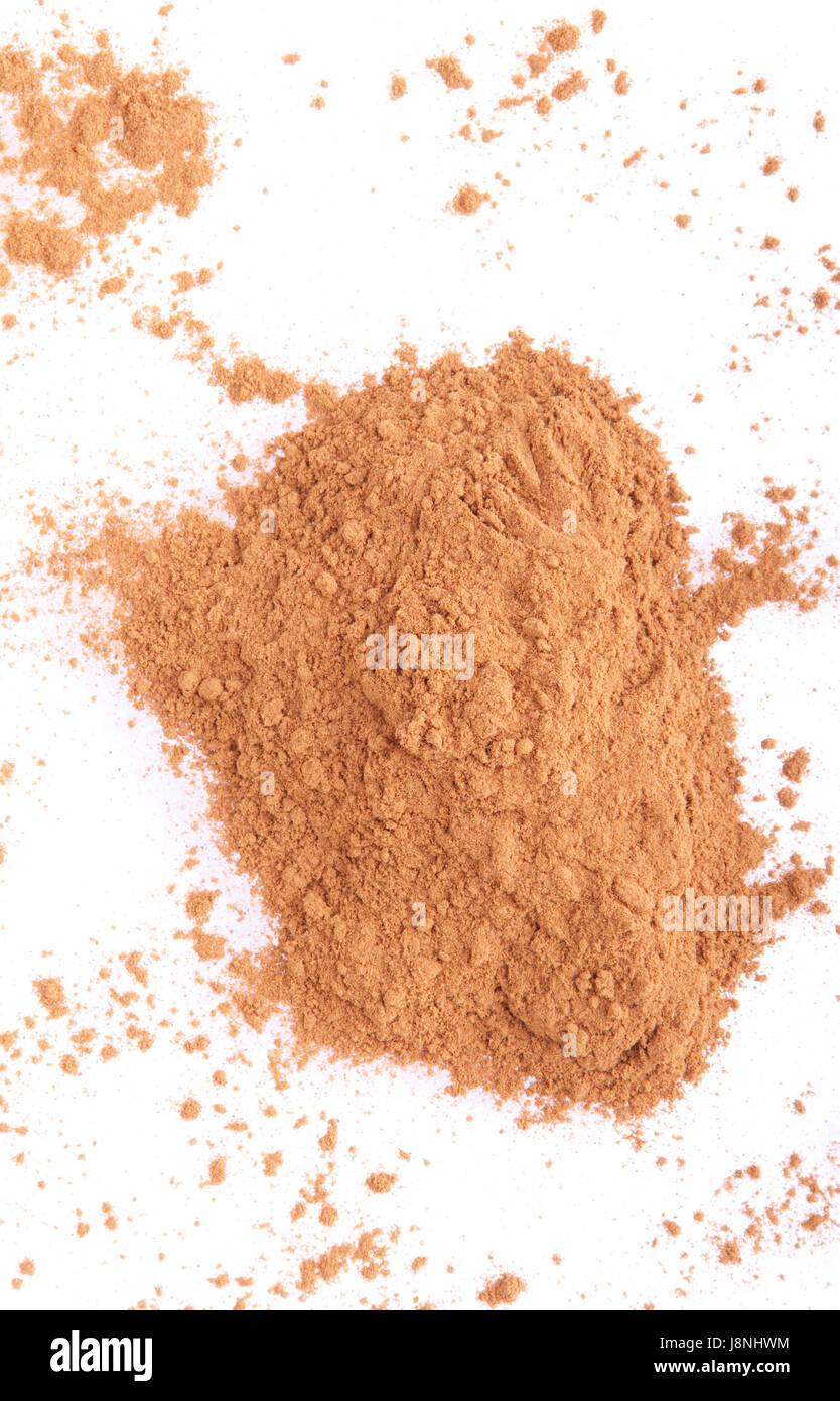 spice, isolated, brown, brownish, brunette, powder, ingredient, white ...
