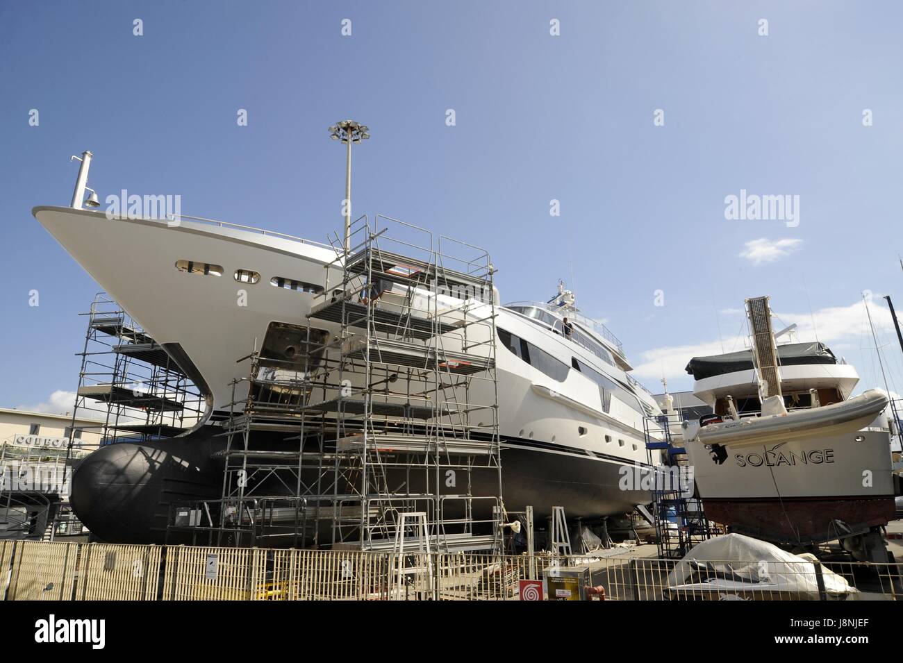 Viareggio (Tuscany, Italy), shipyards, construction of large luxury ...