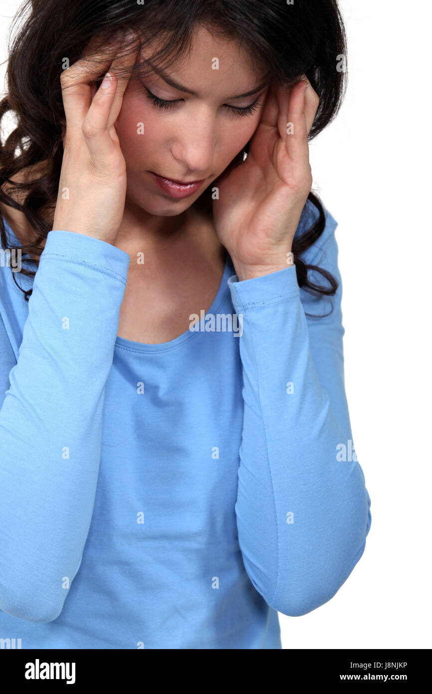 Rub rubbing temples hi-res stock photography and images - Alamy