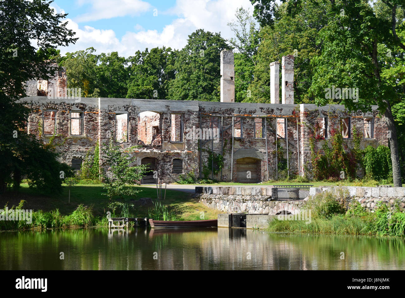 Plants growing on old ruins Stock Photo - Alamy