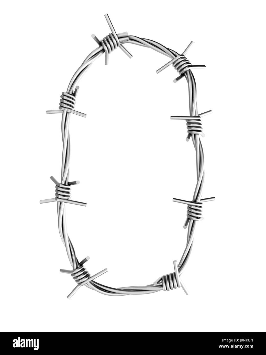 Barbed wire alphabet hi-res stock photography and images - Alamy