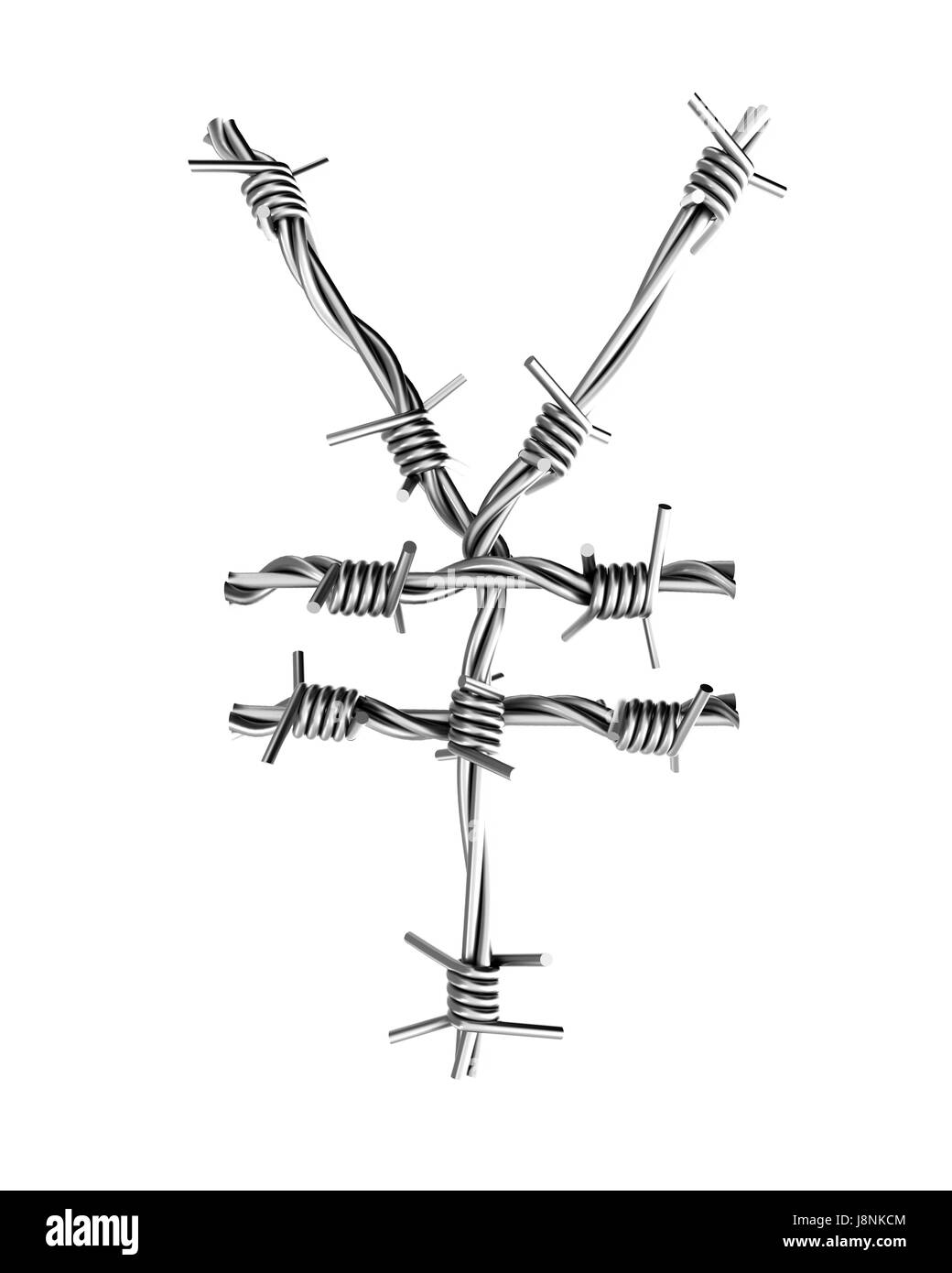 writing, font, typography, metal, wire, twisted, spike, alphabet ...