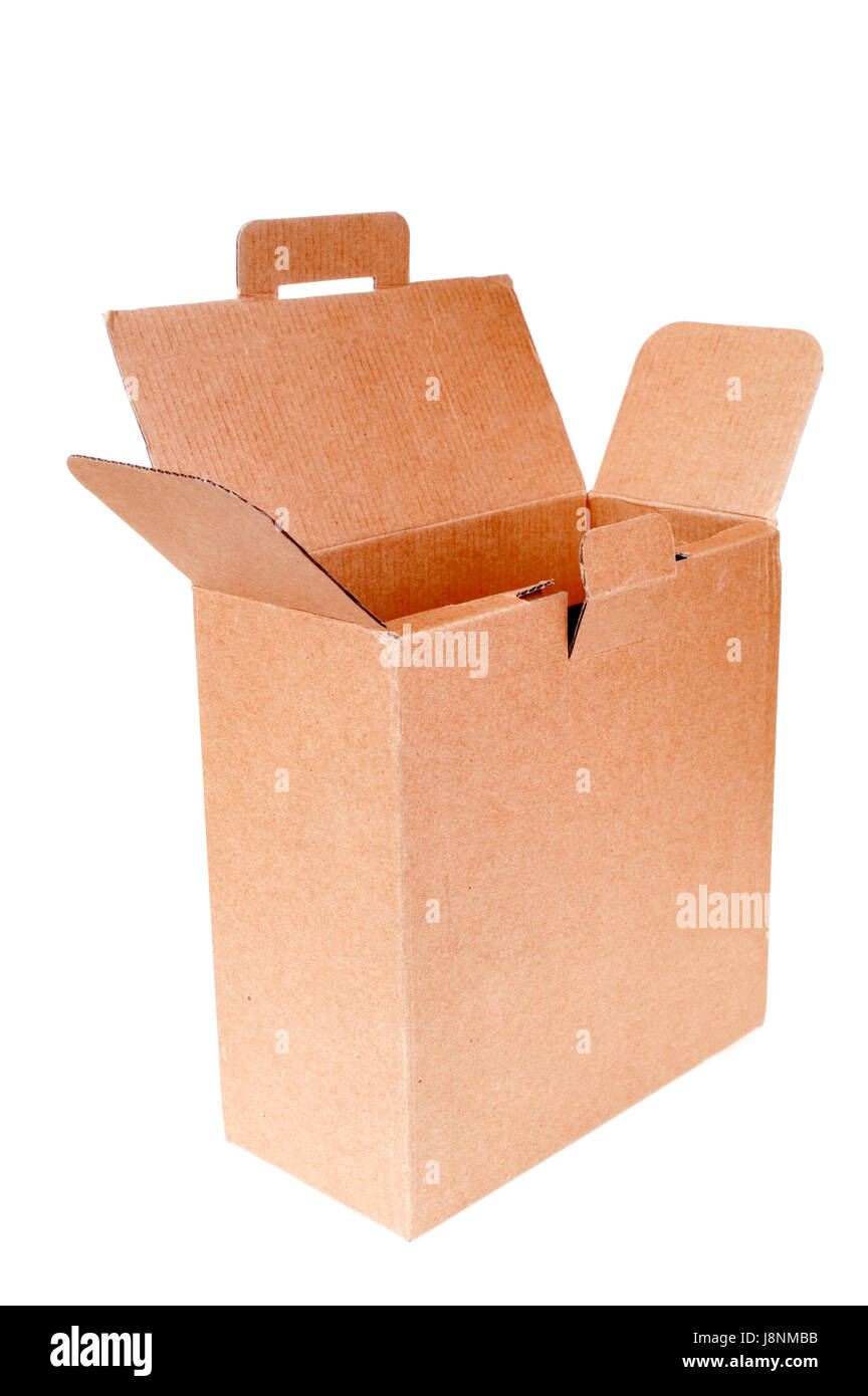 isolated, package, box, boxes, white, cardboard, carton, packet, parcel ...