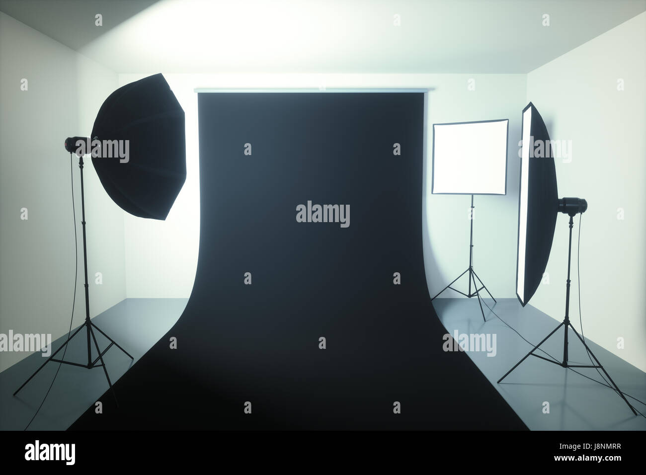 Seamless black studio background hi-res stock photography and images ...