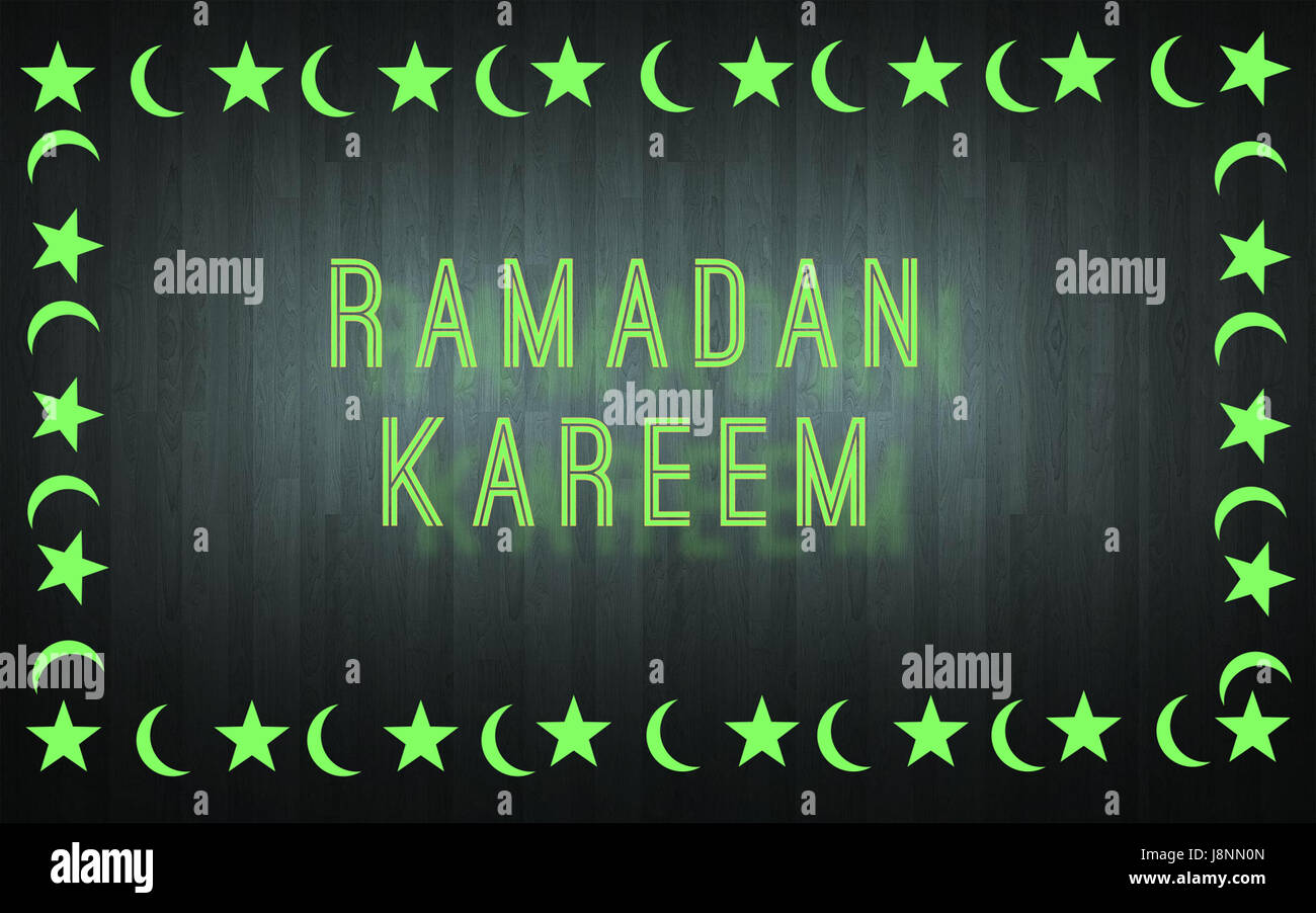 an Illustration of moon and stars for the Muslim holy month Ramadan ...