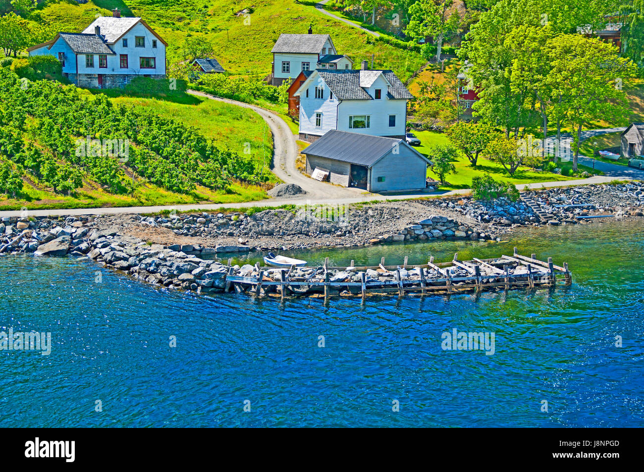 Utne Harbour, Hardanger, Hardanger Fjord, Norway Stock Photo - Alamy