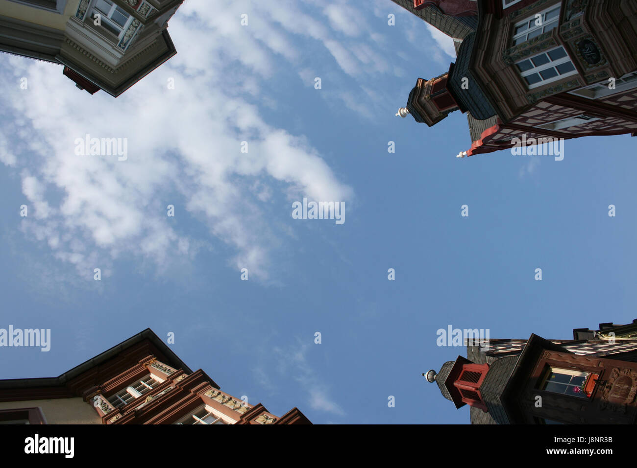 worms eye, house, home, dwelling house, residential building, building ...