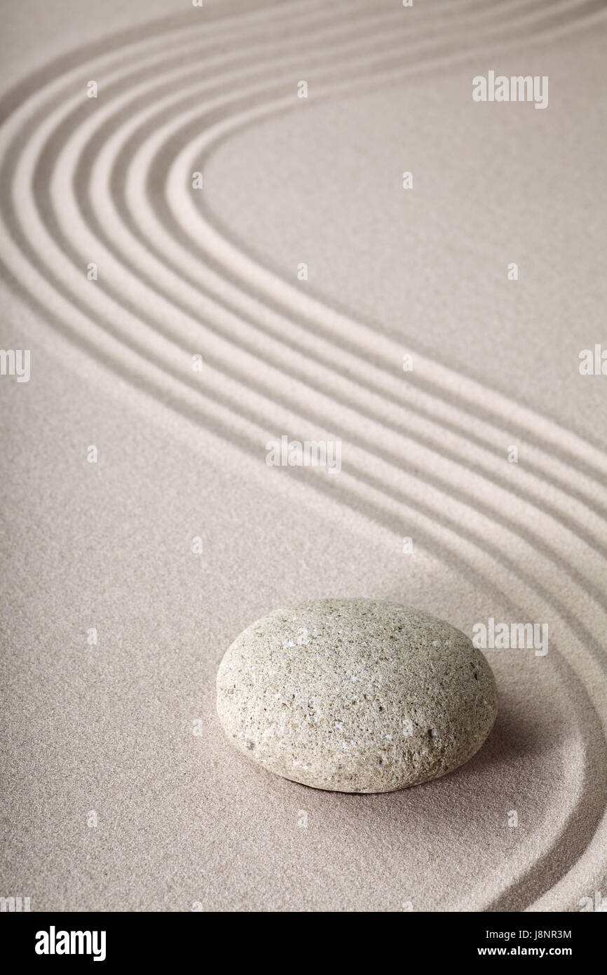 relaxation, garden, stone, rock, meditation, japanese, zen, sands, sand ...