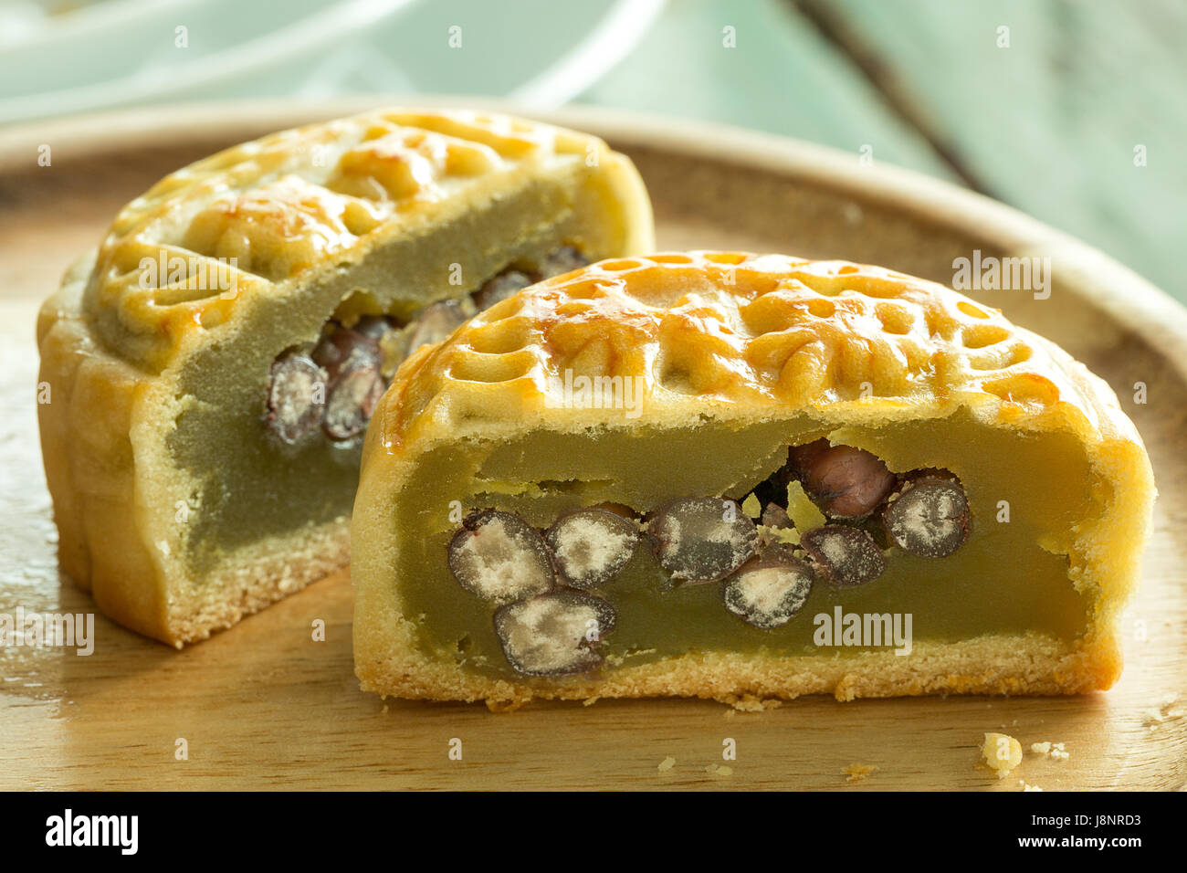 Delicious Chinese Traditional Snack Mooncake on the Table Stock Photo ...