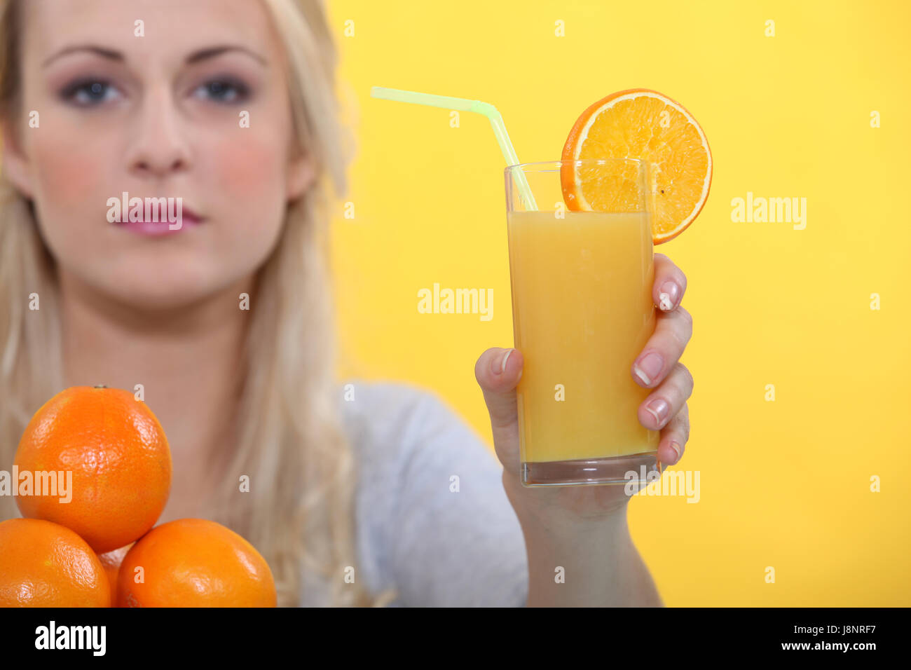 woman, glass, chalice, tumbler, orange, drink, drinking, bibs, female ...