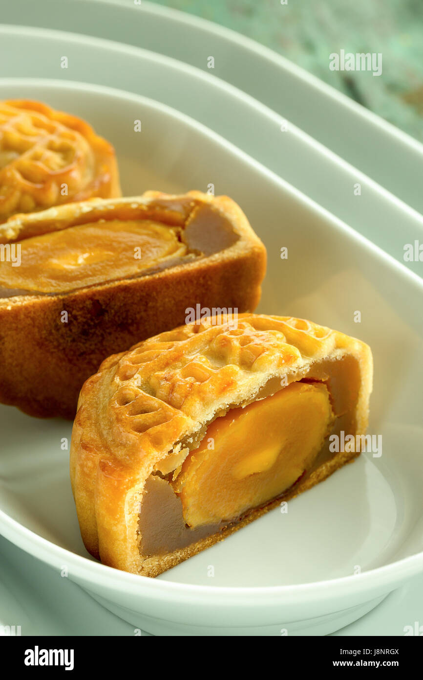 Delicious Chinese Traditional Snack Mooncake on the Table Stock Photo ...