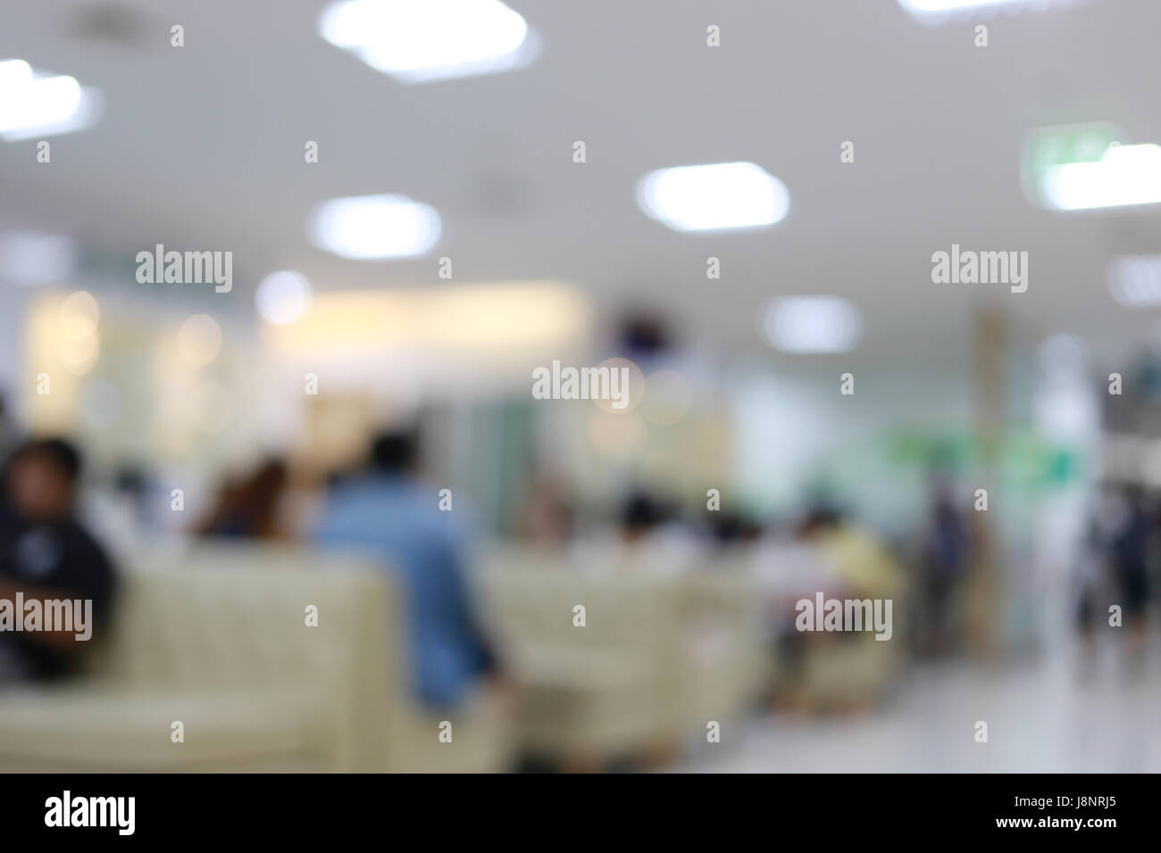 Background image of a hospital blur for design backdrop to work or ...