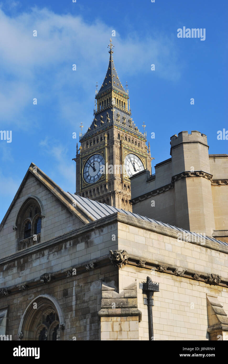 tower, stone, clock, pointed, parliament, back, old, tower, stone ...