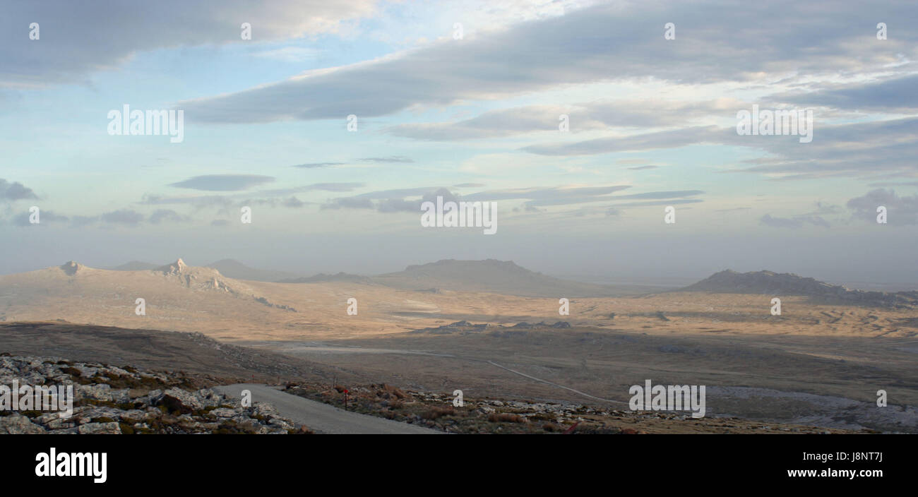 Falkland Islands - Two Sisters and Mount Tumbledown Stock Photo - Alamy