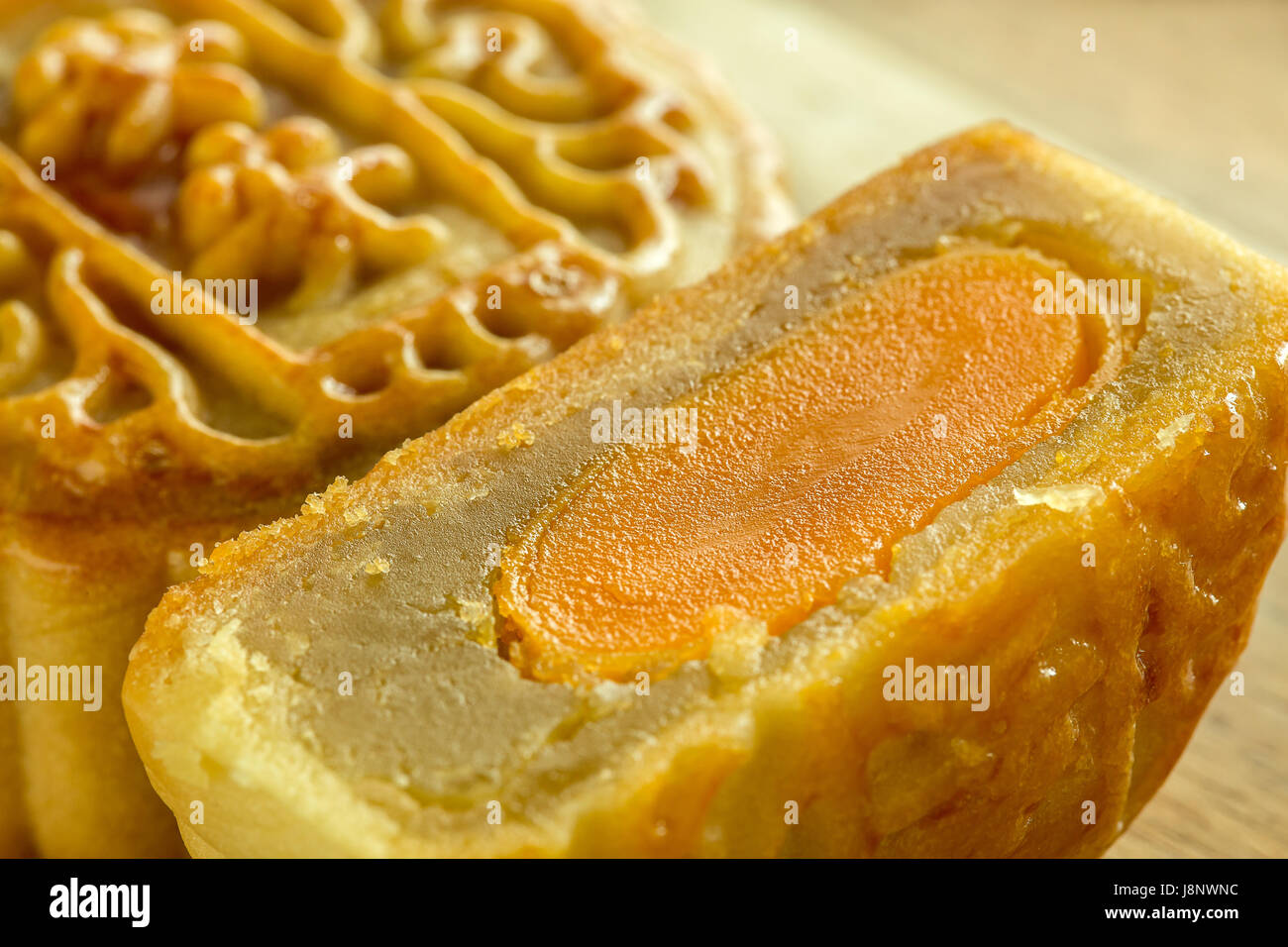 Delicious Chinese Traditional Snack Mooncake on the Table Stock Photo ...