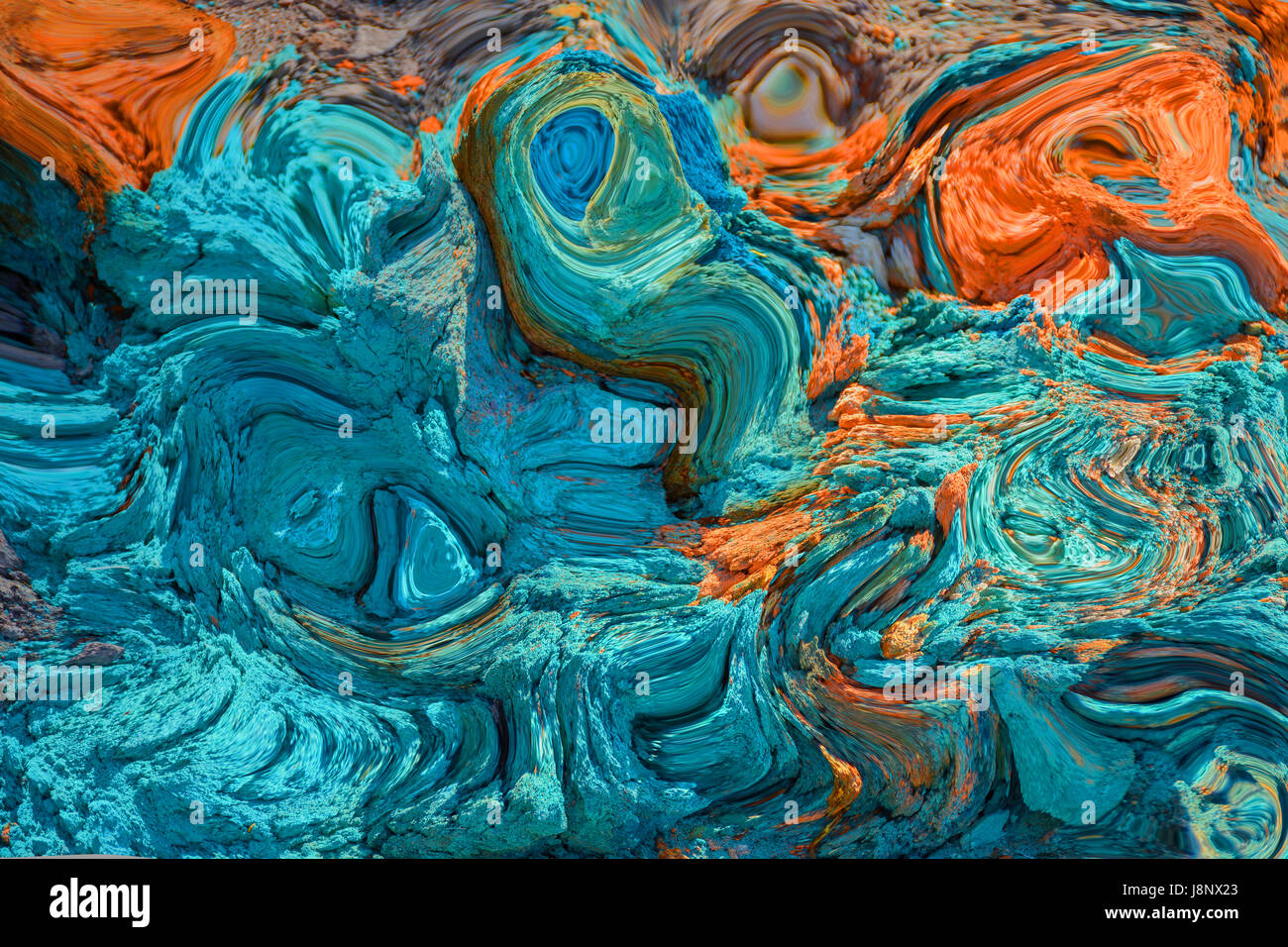 Multi-colored garbage on the ground Stock Photo - Alamy