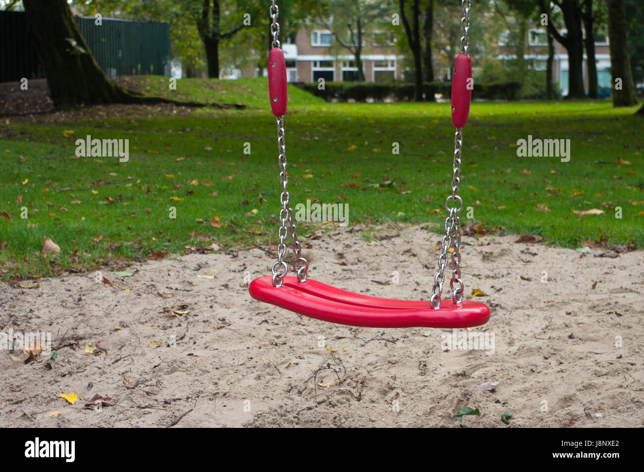 swinging, swing, playground, red, board, object, spare time, free time ...