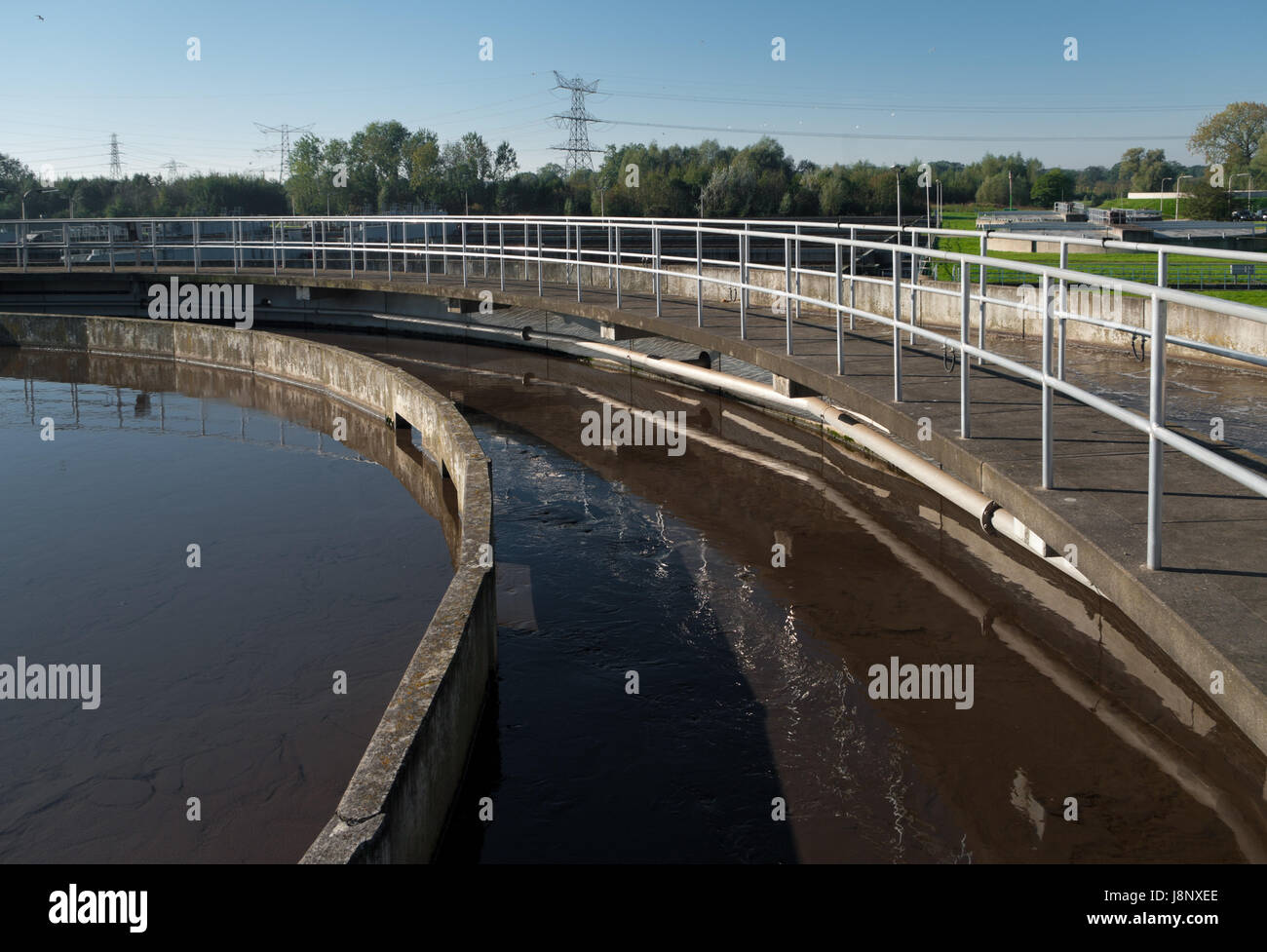 sewage, sewages, water, tank, recycling, sludge, basin, pelvis, plant ...