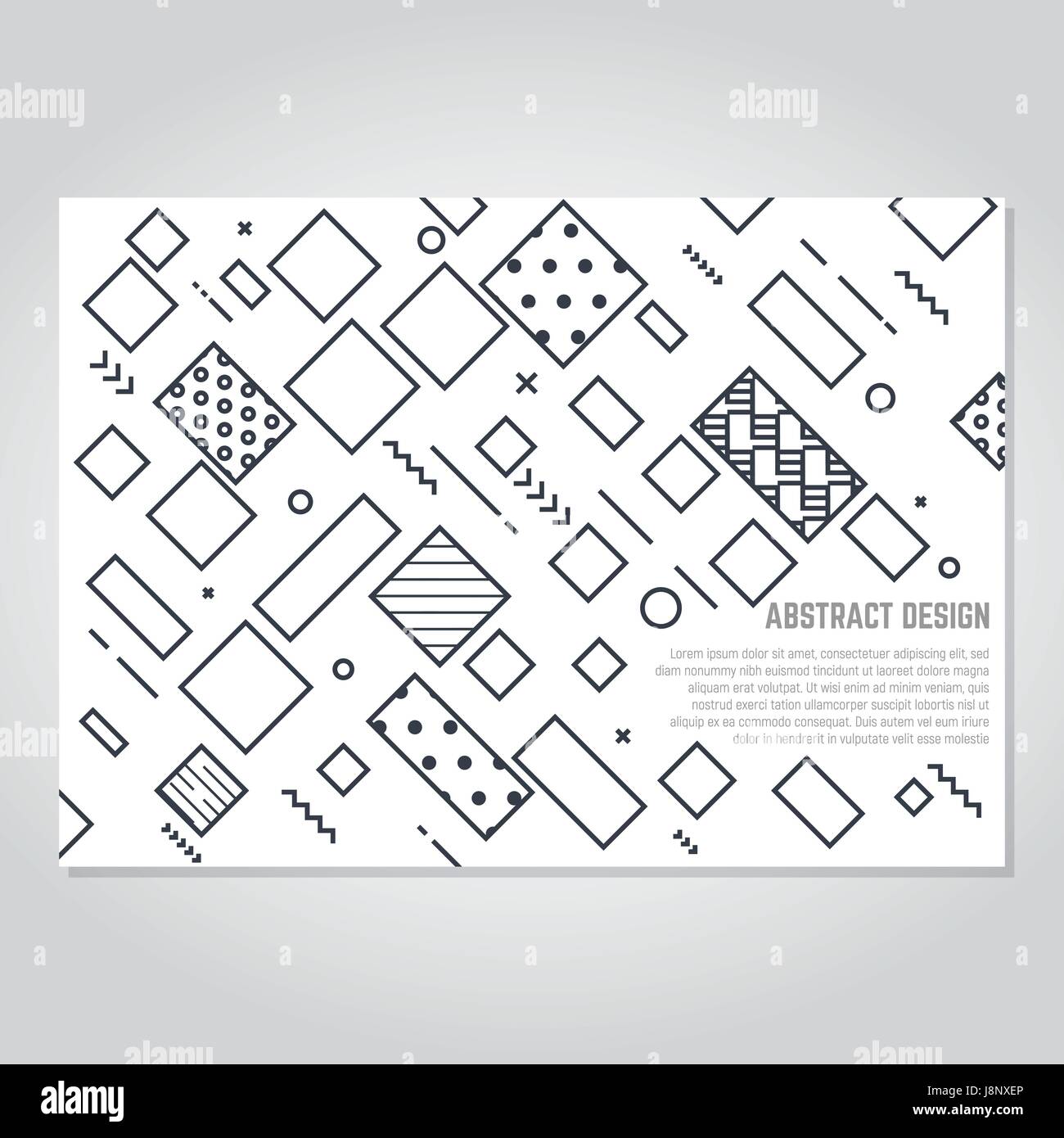 Geometric abstract pattern background. Template for book cover, flyer ...