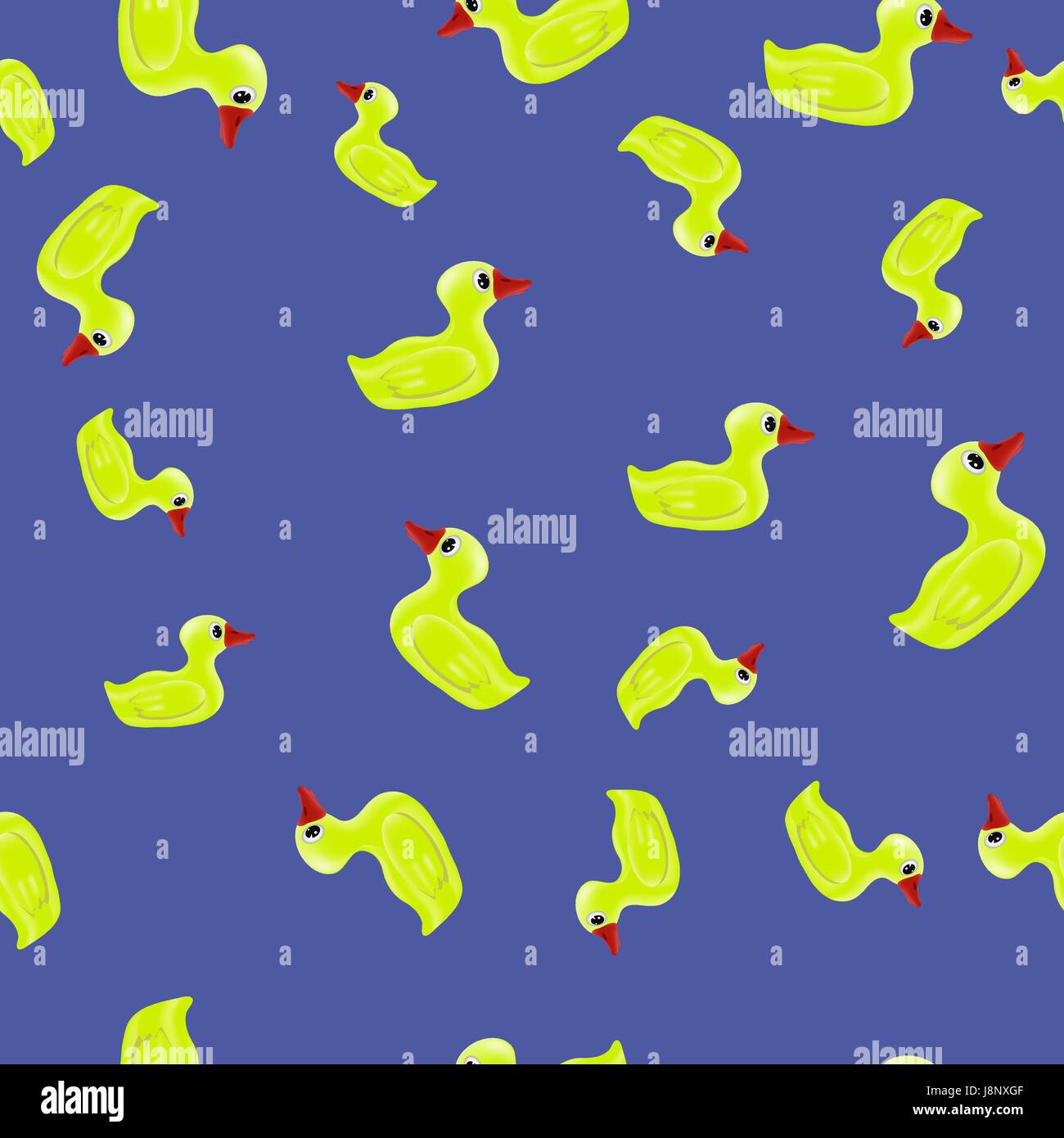 Yellow Duck Seamless Pattern Stock Vector Image & Art - Alamy