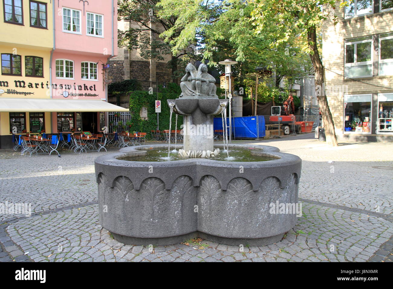 city, town, cologne, old town, fountain, drinking water, water, no ...