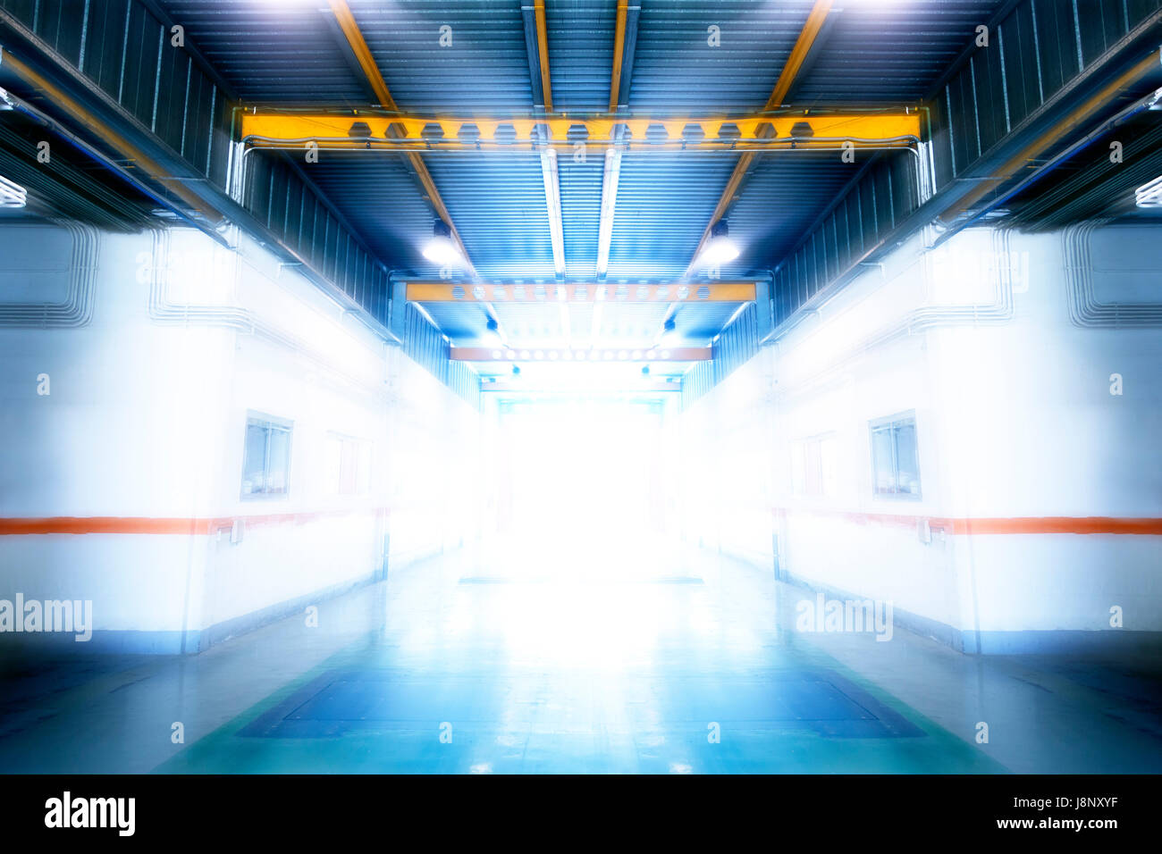 Interior industrial building.Factory and architecture engineering ...