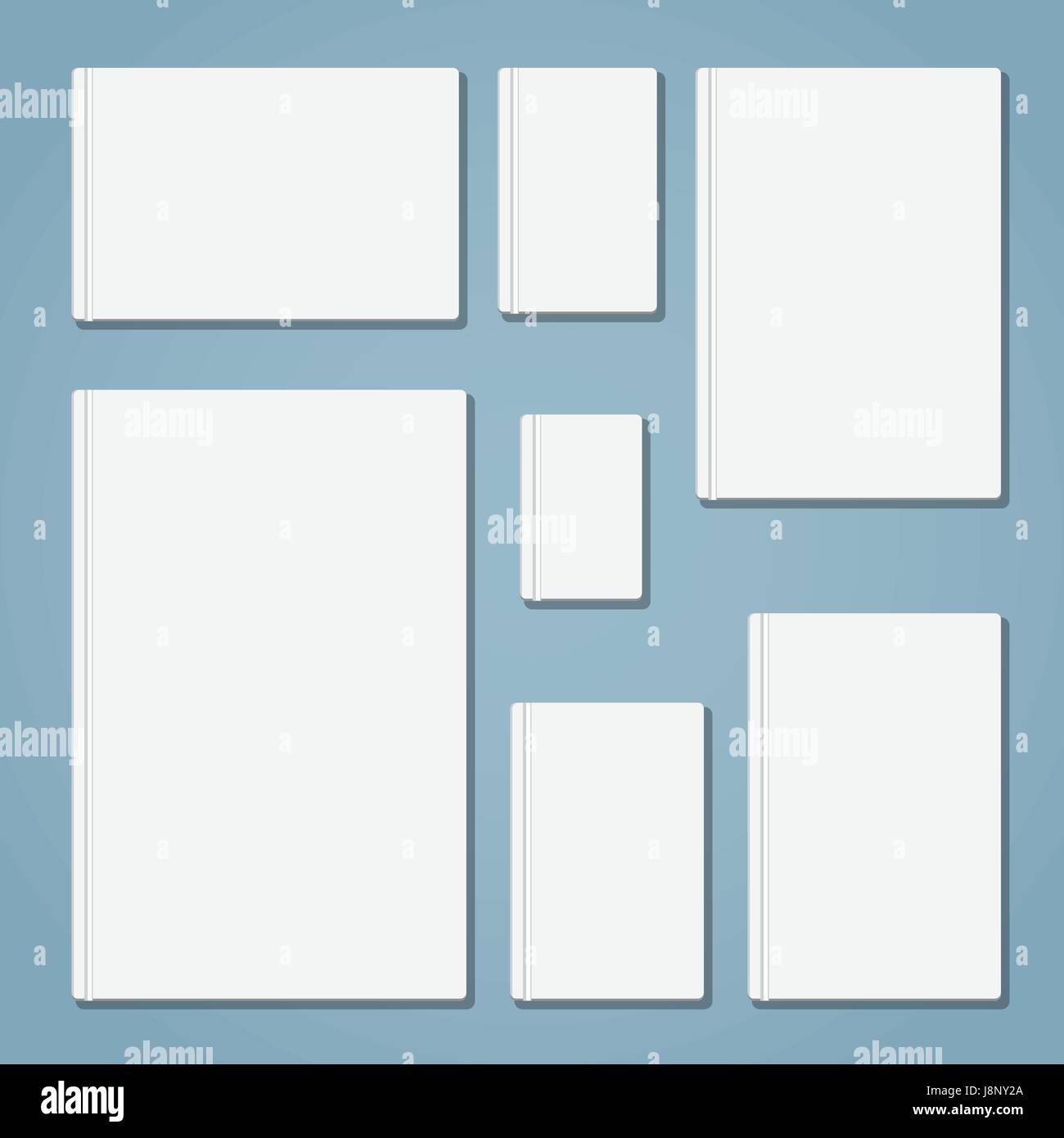 Blank square book notebook Stock Vector Images - Alamy