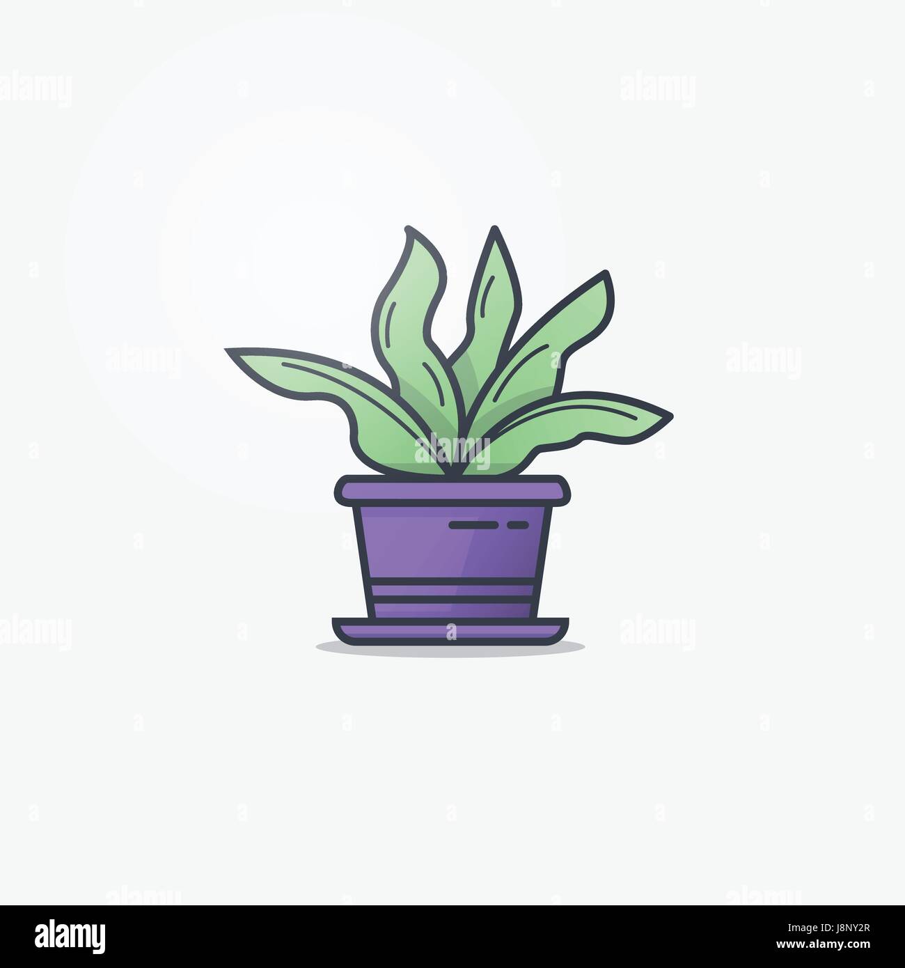 Tree growing into house Stock Vector Images - Alamy