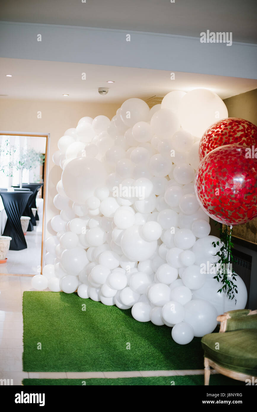 Magic baloons decor for wedding ceremony Stock Photo - Alamy