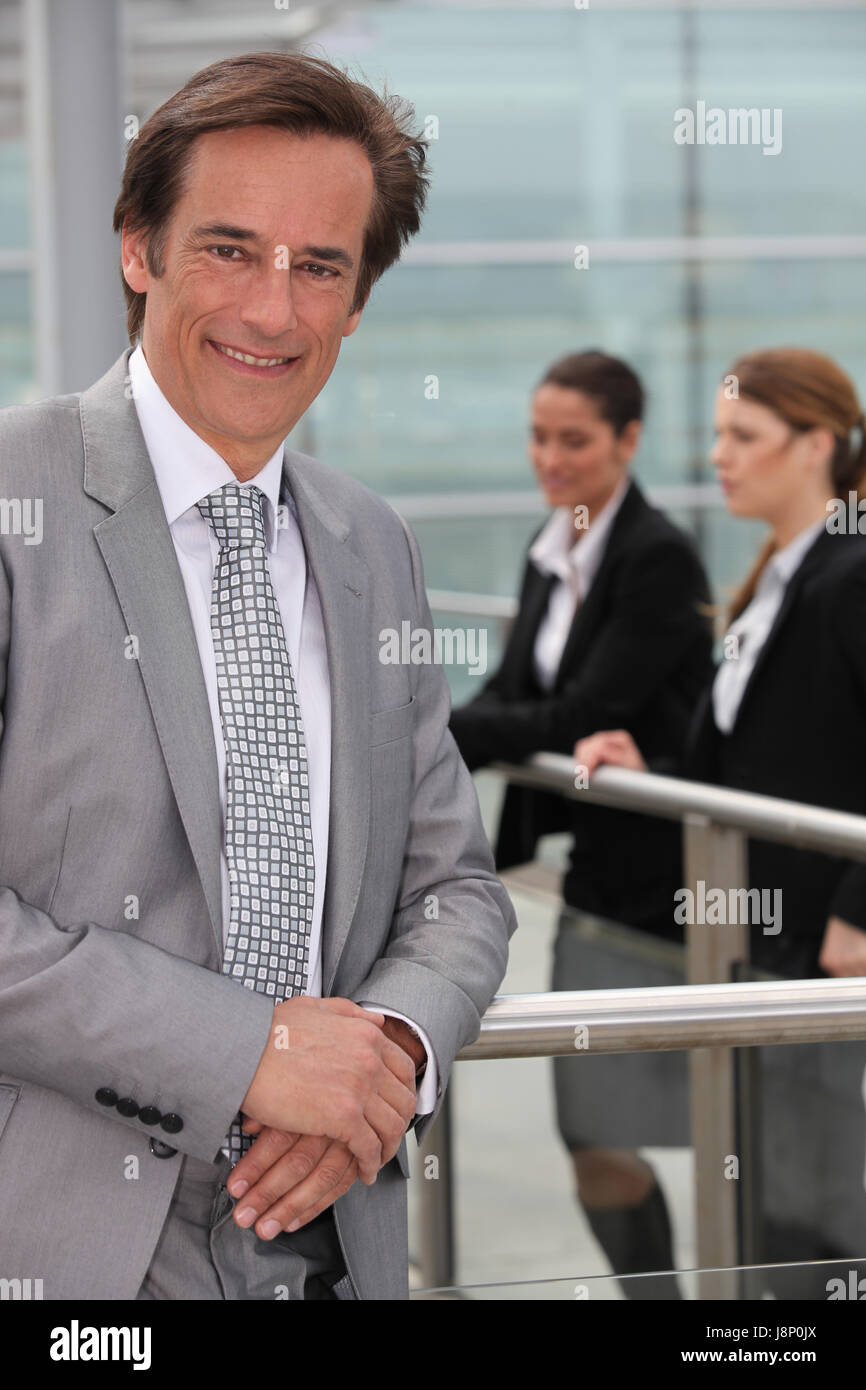 wait, waiting, male, masculine, outside, standing, business man ...