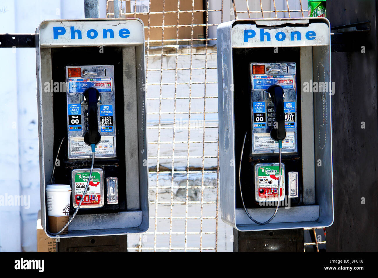 Public telephone box in Venice, California - payphone los angeles ...