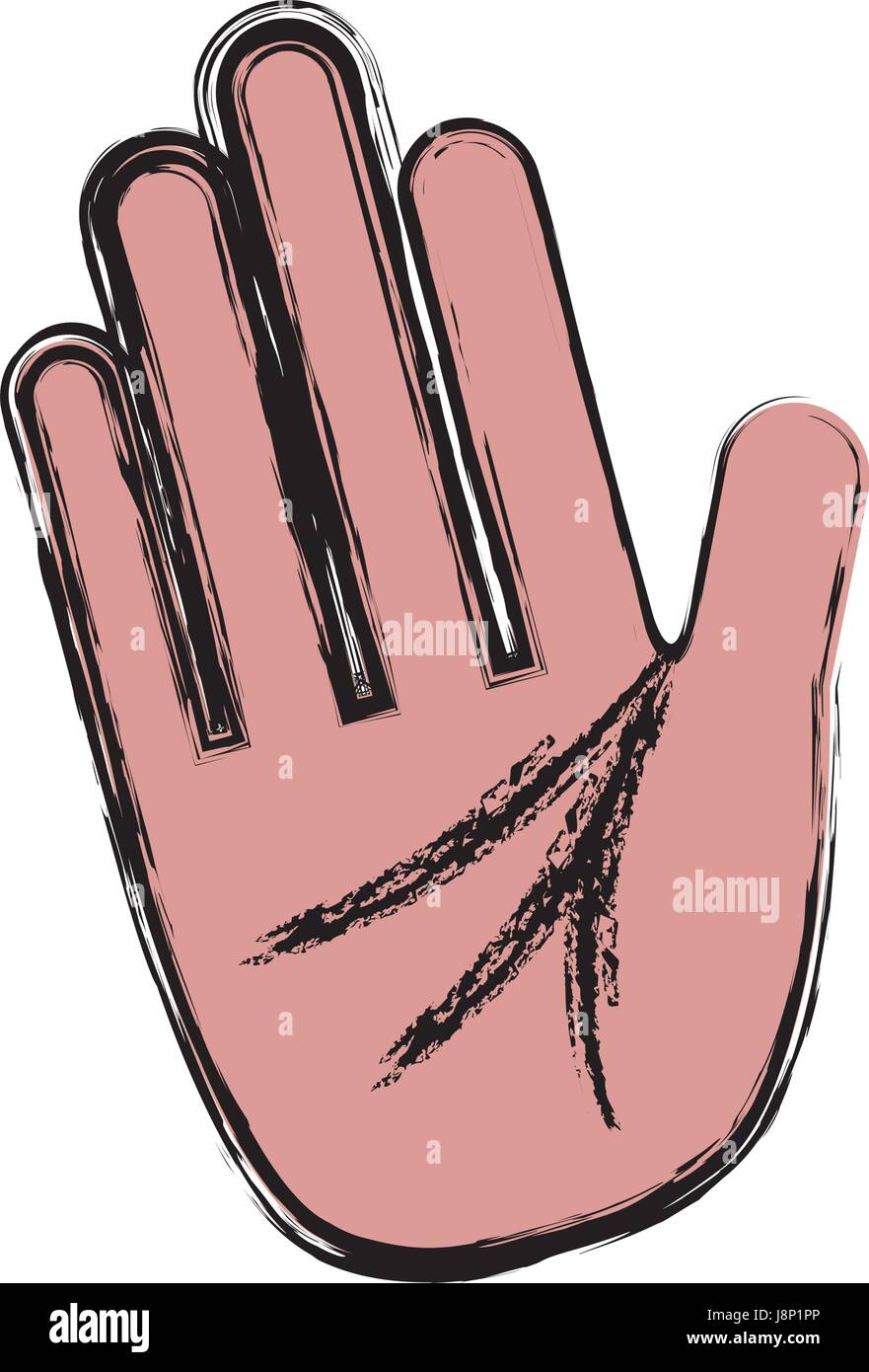 human hand icon Stock Vector Image & Art - Alamy