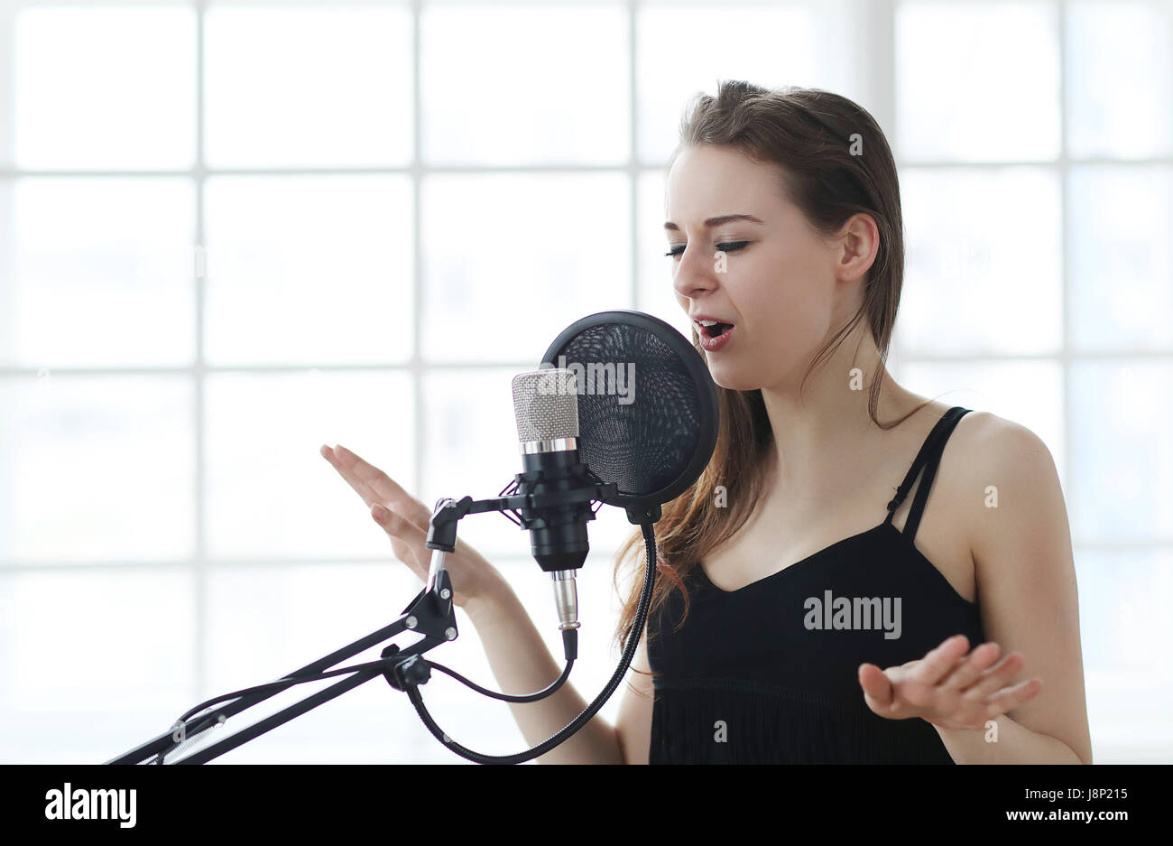 Singer Stock Photo - Alamy