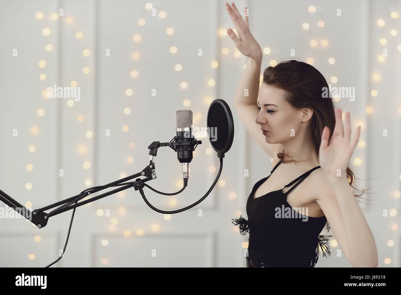 Singer Stock Photo - Alamy