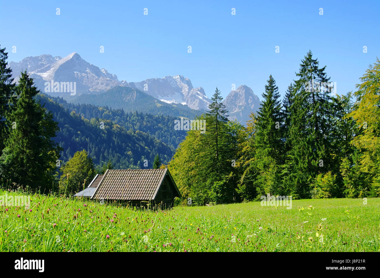 alp, bavaria, germany, german federal republic, lodge, hut, house ...