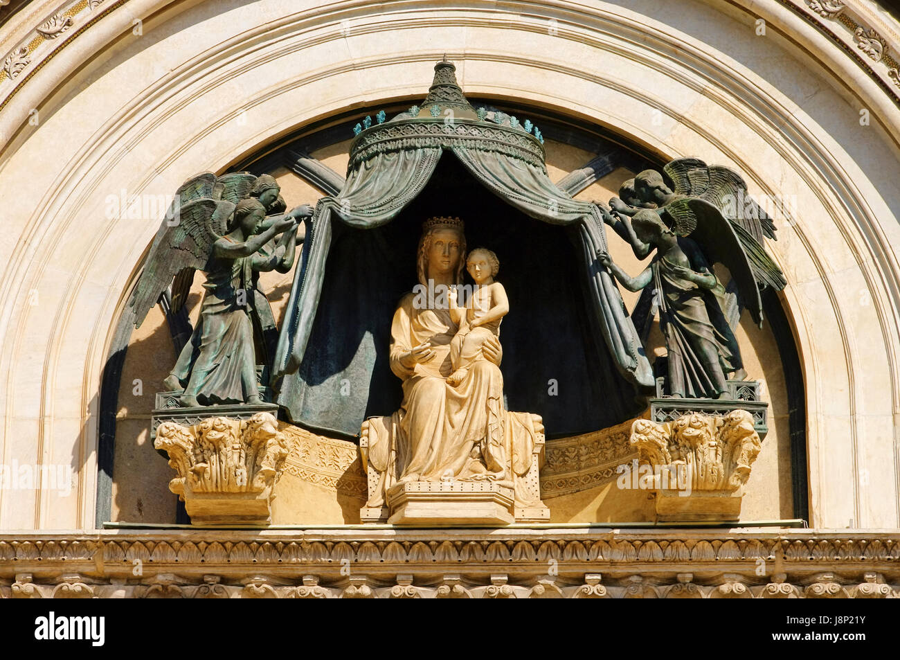 church, cathedral, gothic, italy, detail, religion, church, art, statue ...