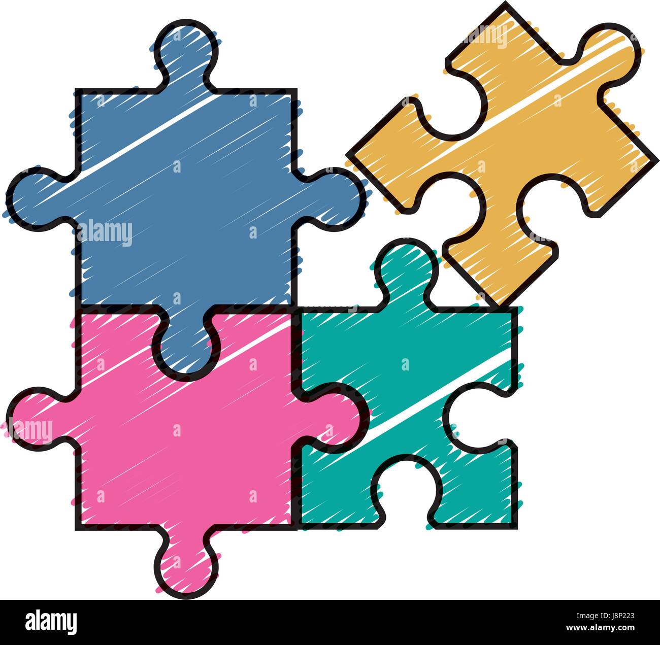 jigsaw puzzles design Stock Vector Image & Art - Alamy
