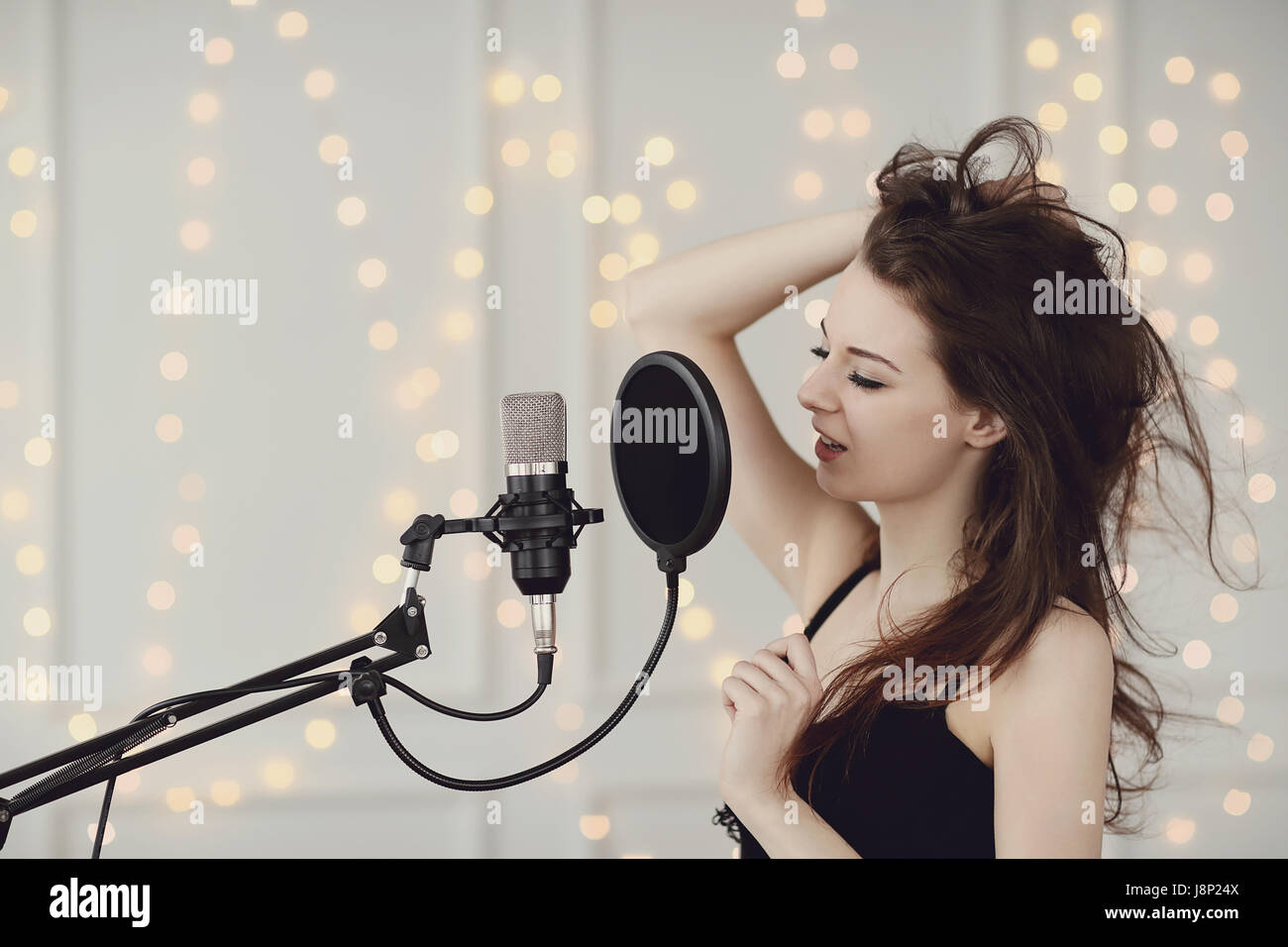 Singer Stock Photo - Alamy