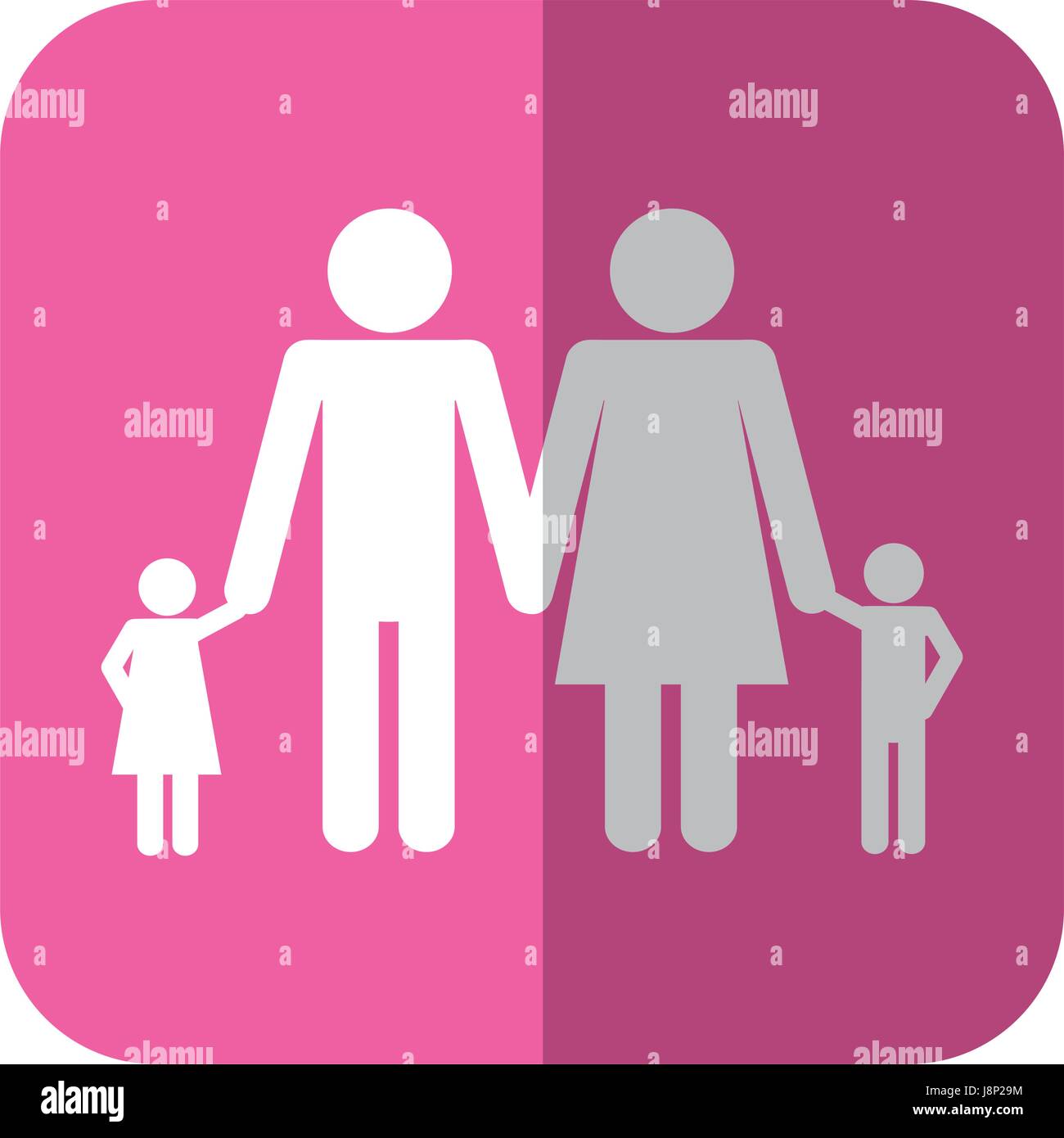 pictogram family design Stock Vector Image & Art - Alamy