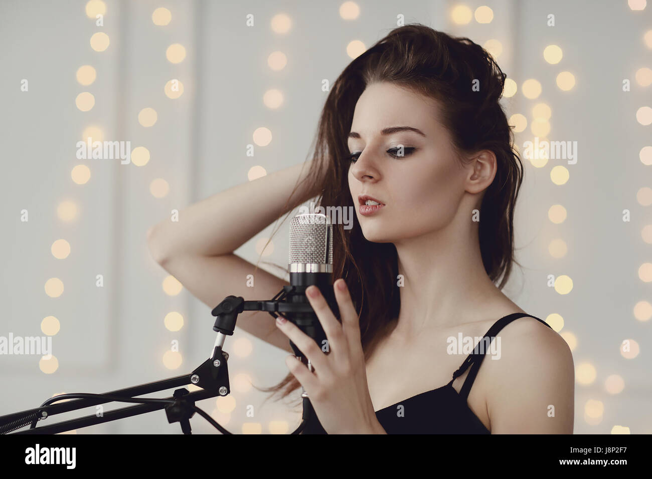 Singer Stock Photo - Alamy