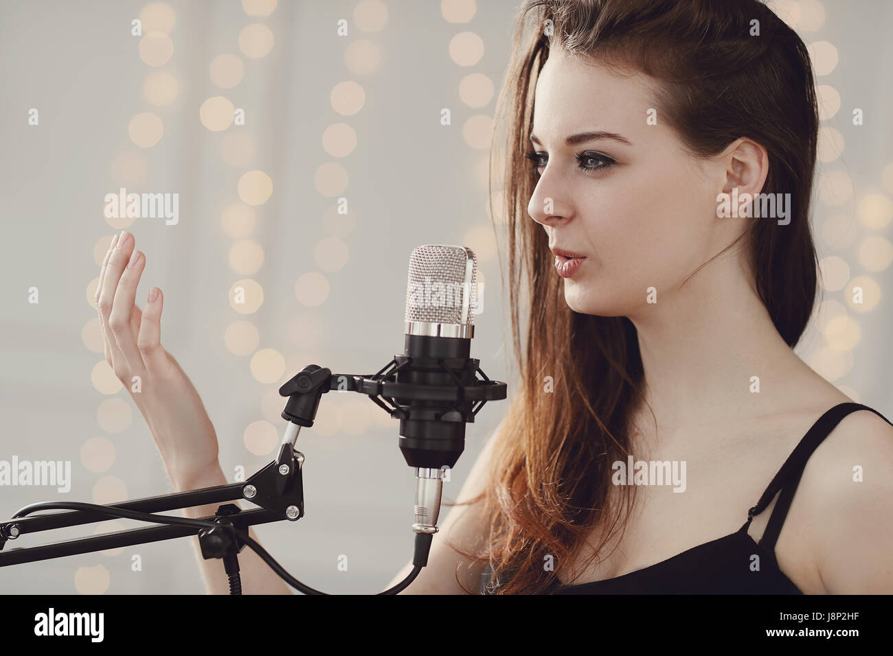 Singer Stock Photo - Alamy