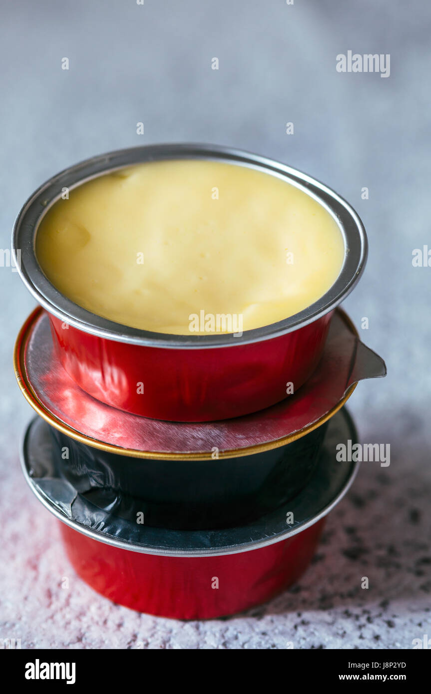 A Small Cup of Cheese Stock Photo - Alamy