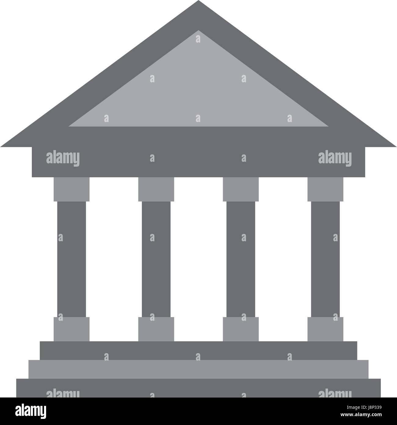 bank building icon Stock Vector Image & Art - Alamy