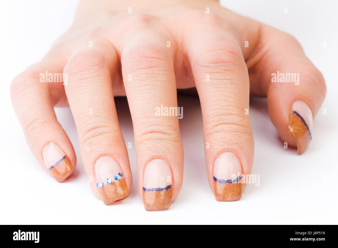 Close up woman polishing fingernails hi-res stock photography and ...